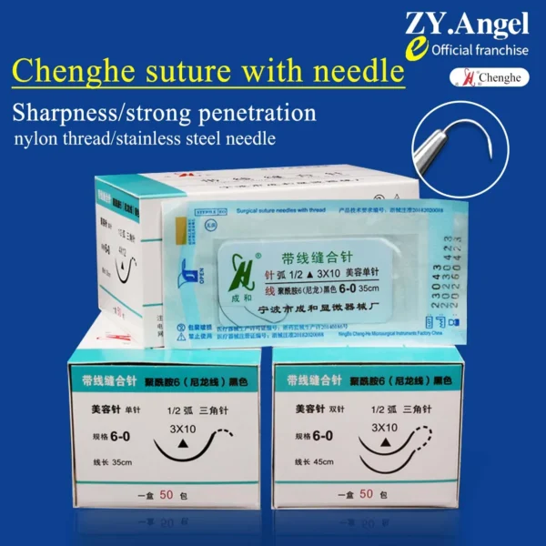 Medical cosmetic surgery with suture needles, dental double eyelid ...
